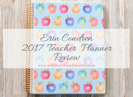 Review: Erin Condren 2017 Teacher Lesson Planner | Wildflowers and Marbles