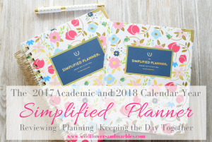2017-18 Simplified Planner: Reviewing | Planning | Keeping the Day ...