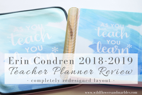 Erin Condren 2018-2019 Teacher Lesson Planner Review – Brand New Layout ...