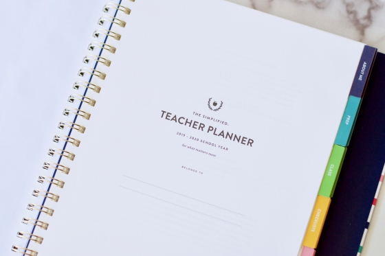 The Simplified Teacher Planner | A Review | Wildflowers and Marbles