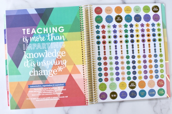 Erin Condren Teacher Planner 2019/2020 | A Review | Wildflowers and Marbles