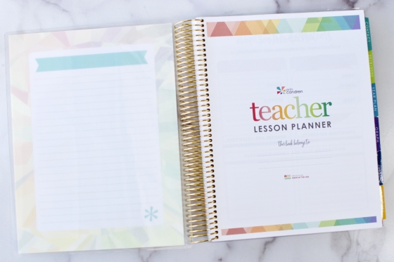 Erin Condren Teacher Planner 2019/2020 | A Review | Wildflowers and Marbles