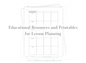 Educational Resources and Printables for Lesson Planning | Wildflowers ...