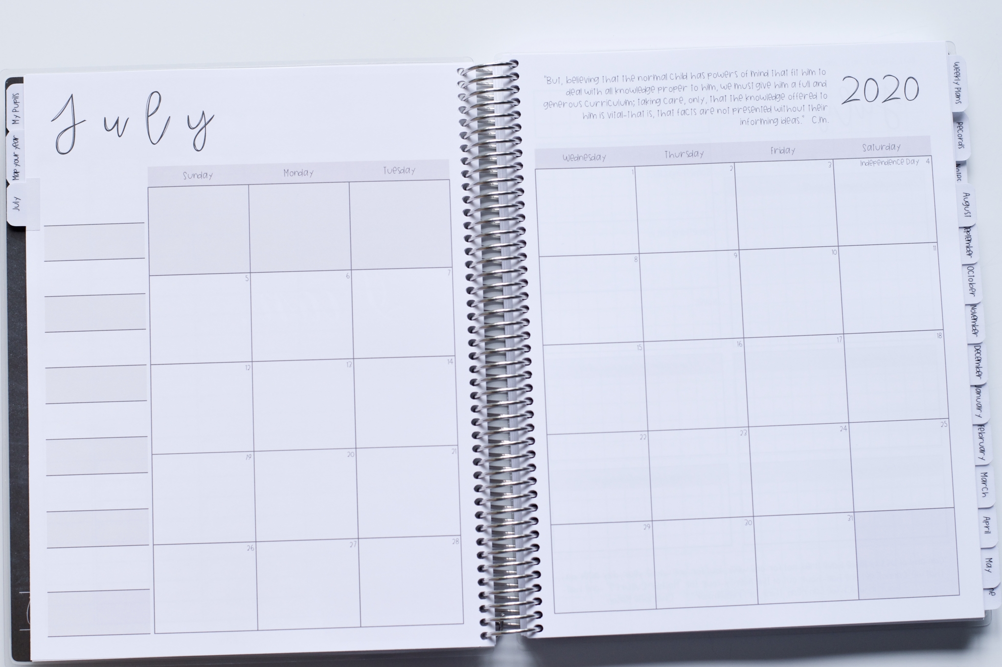 Anna Vance Paper Co Homeschool Planner | Review | Wildflowers and Marbles