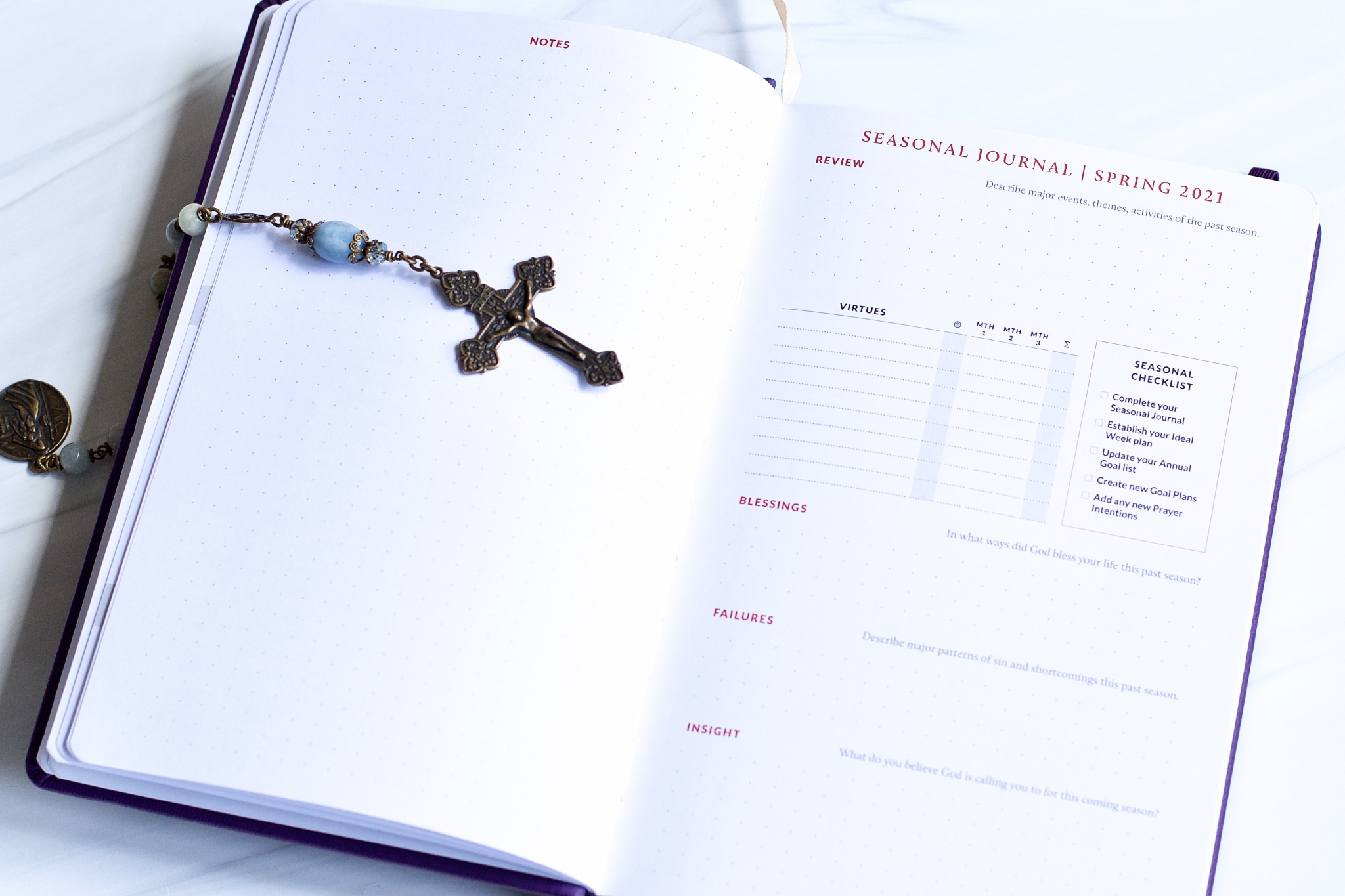 The Saintmaker Catholic Lifeplanner – a Review | Wildflowers and Marbles