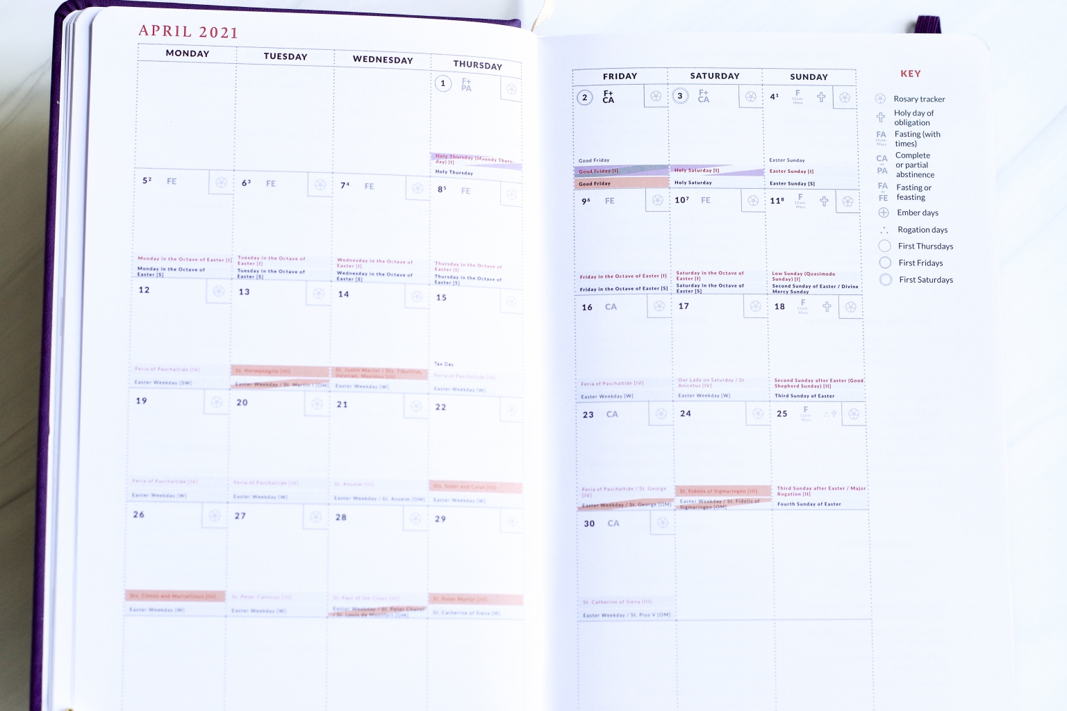 The Saintmaker Catholic Lifeplanner – a Review | Wildflowers and Marbles